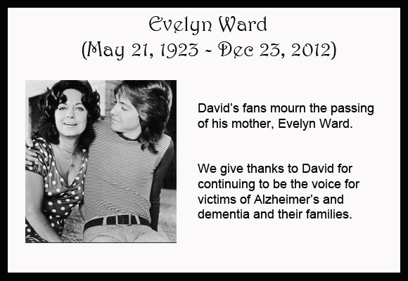Evelyn Ward (1923 – 2012) - The Official Website of David Cassidy